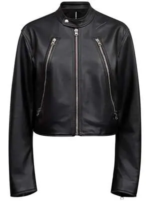 MAISON MARGIELA Leather Biker Jacket