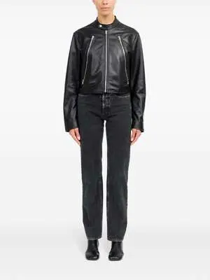 MAISON MARGIELA Leather Biker Jacket