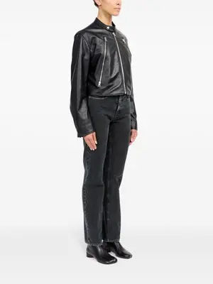 MAISON MARGIELA Leather Biker Jacket