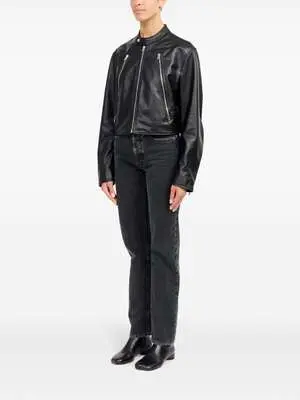 MAISON MARGIELA Leather Biker Jacket