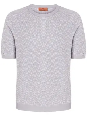 Missoni Wave-pattern Crew-neck T-shirt