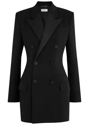 Saint Laurent Double-breasted Blazer - Black
