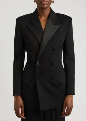 Saint Laurent Double-breasted Blazer - Black