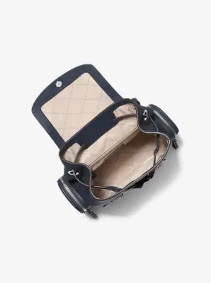 MICHAEL KORS JET SET ITEM XS STUDDED PEBBLE LEATHER BACKPACK IN PALE BLUE! NWT MICHAEL KORS JET SET ITEM XS STUDDED PEBBLE LEATHER  main image 4