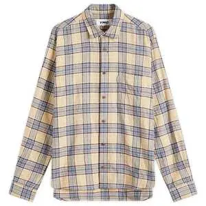 You Must Create Curtis Check Shirt - Beige Multi