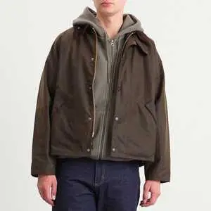 Barbour Os Transport Wax Jacket - Olive