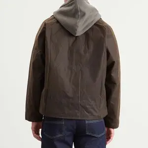 Barbour Os Transport Wax Jacket - Olive