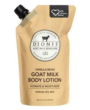 DIONIS GOAT MILK SKINCARE Vanilla Bean Goat Milk Body Lotion Refill Pouch 16.9 Fl Oz - No Color