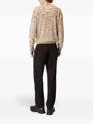 Missoni Slub Crew-neck Jumper - Brown