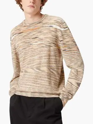 Missoni Slub Crew-neck Jumper - Brown