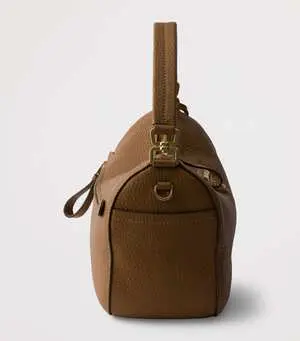 Prada Small Leather Top-handle Bag - Brown