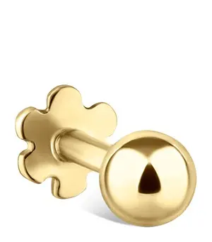 MARIA TASH Ball Threaded Single Stud Earring - Gold