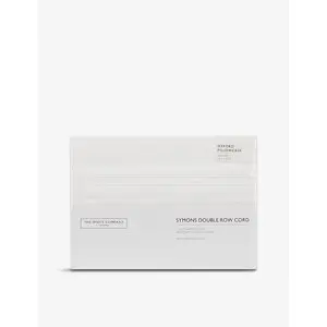 THE WHITE COMPANY Symons Double-row Cord Cotton Oxford Pillowcase 65cm - White
