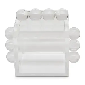 TIZO Lucite Bubble Design Box With Lid - Clear