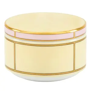 GINORI 1735 Colonna Diva Sugar Bowl With Cover - Giallo