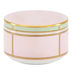 GINORI 1735 Colonna Diva Sugar Bowl With Cover - Rosa