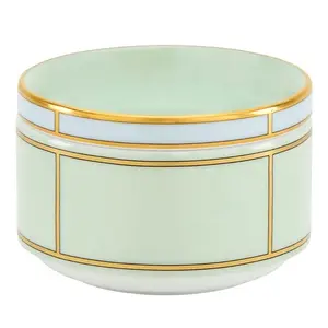 GINORI 1735 Colonna Diva Sugar Bowl With Cover Verde