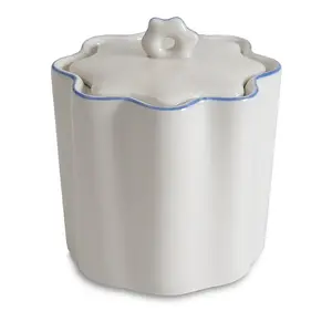 KASSATEX Le Marais Cotton Jar - White/ Blue