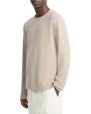 Vince Pima Pique Long Sleeve Tee - Putty