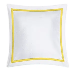 MATOUK Lowell Diamond Matelasse Oversized Euro Sham - Lemon