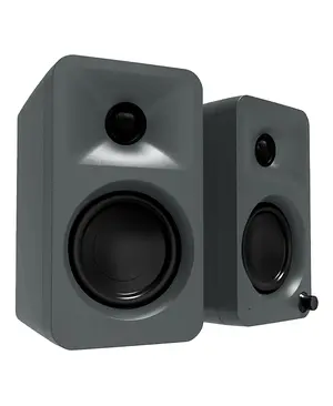 KANTO Ora Powered Reference Desktop Speakers With Bluetooth Pair - Gray