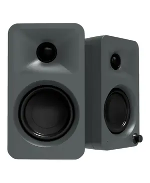 KANTO Ora Powered Reference Desktop Speakers With Bluetooth Pair - Gray