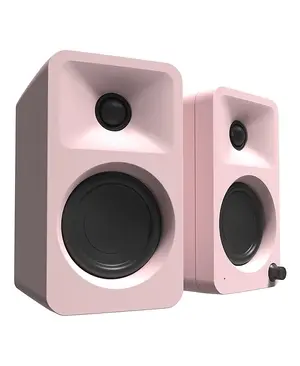 KANTO Ora Powered Reference Desktop Speakers With Bluetooth Pair - Light Pink
