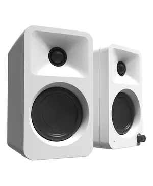 KANTO Ora Powered Reference Desktop Speakers With Bluetooth Pair - Matte White
