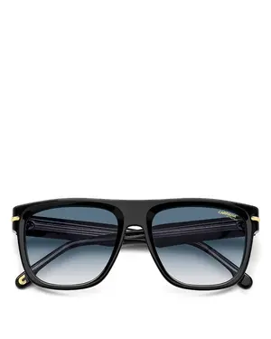 Carrera Eyewear 57mm Rectangle Sunglasses - Black/blue Gradient