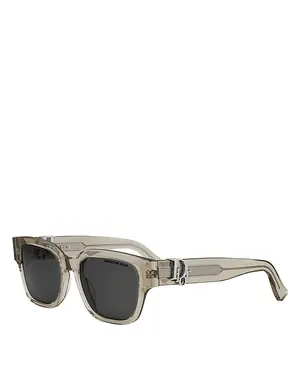Dior Dior Oblique S1I Square Sunglasses Beige/smoke