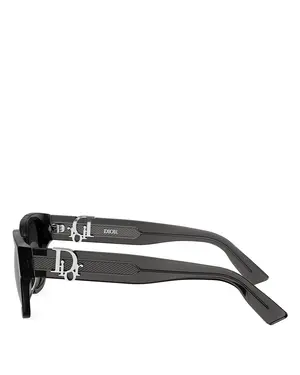 Dior Oblique S1i Square Sunglasses - Black/gray Solid