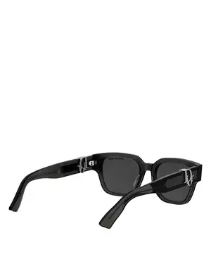 Dior Oblique S1i Square Sunglasses - Black/gray Solid