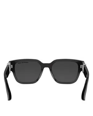 Dior Oblique S1i Square Sunglasses - Black/gray Solid