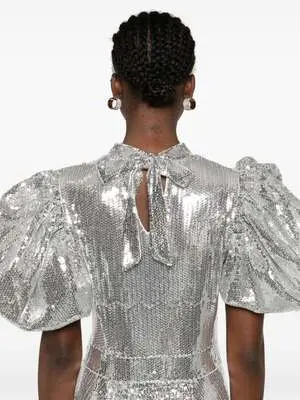 ROTATE BY BIRGER CHRISTENSEN Sequined Maxi Dress