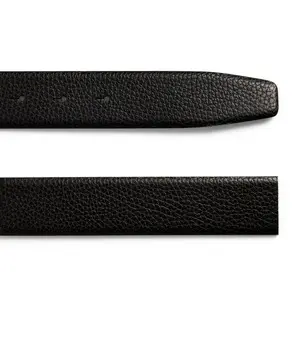 Giorgio Armani Leather Reversible Belt Strap - Black