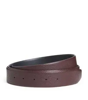 Giorgio Armani Leather Reversible Belt Strap - Red