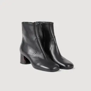 Sandro Leather Ankle Boots
