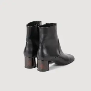 Sandro Leather Ankle Boots