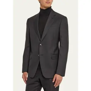 Giorgio Armani Basic Wool Two-piece Suit - Solid Blac
