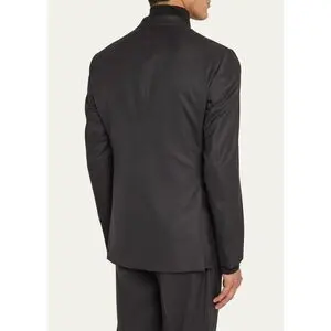 Giorgio Armani Basic Wool Two-piece Suit - Solid Blac