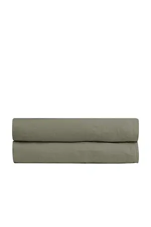 PARACHUTE Linen Fitted Sheet - Moss