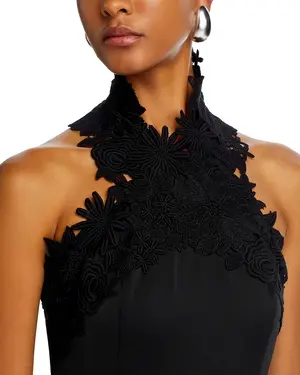 Generation Love Raven Lace Trim Dress - Black