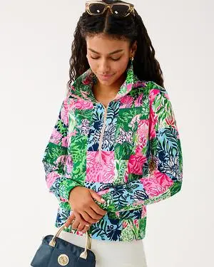 LILLY PULITZER Upf 50+ Eleni Pullover - Multi Party Punch Patch