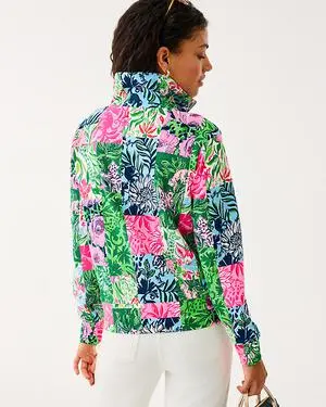 LILLY PULITZER Upf 50+ Eleni Pullover - Multi Party Punch Patch