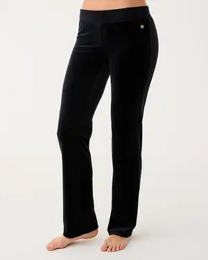 LILLY PULITZER Dorsey Velour Pant - Noir