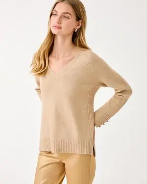LILLY PULITZER Kaycee Sequin Sweater - Gold Metallic