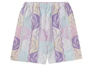 Supreme Abstract Textured Knit Short - Pale Blue