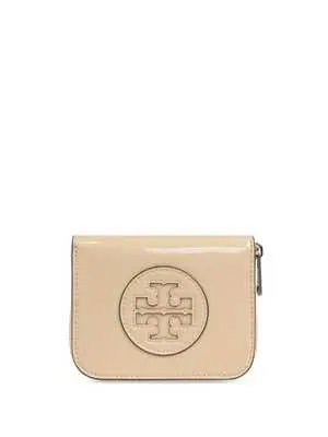 Tory Burch Logo-patch Wallet - Neutrals