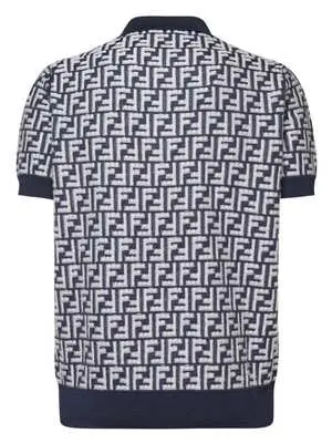 Fendi Monogram-pattern Polo Shirt