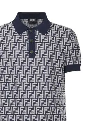 Fendi Monogram-pattern Polo Shirt